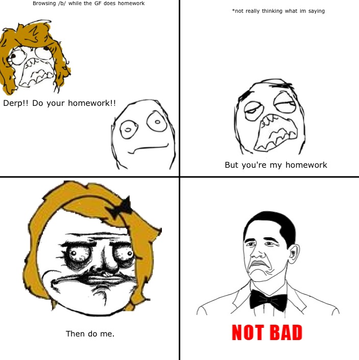 Sexy homework :) Memedroid