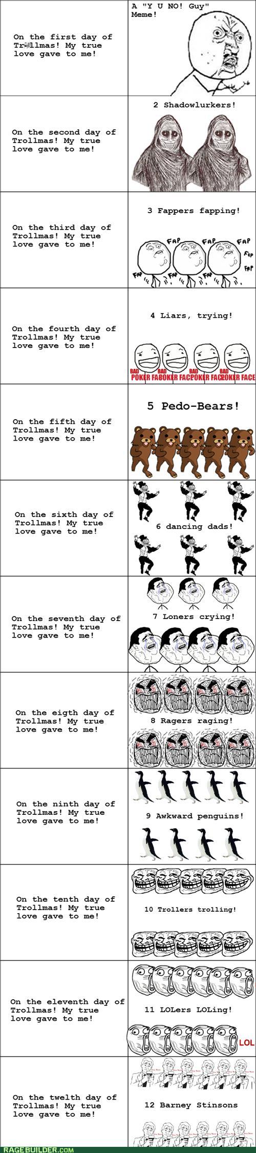 The Twelve Days of Trollmas :) Memedroid