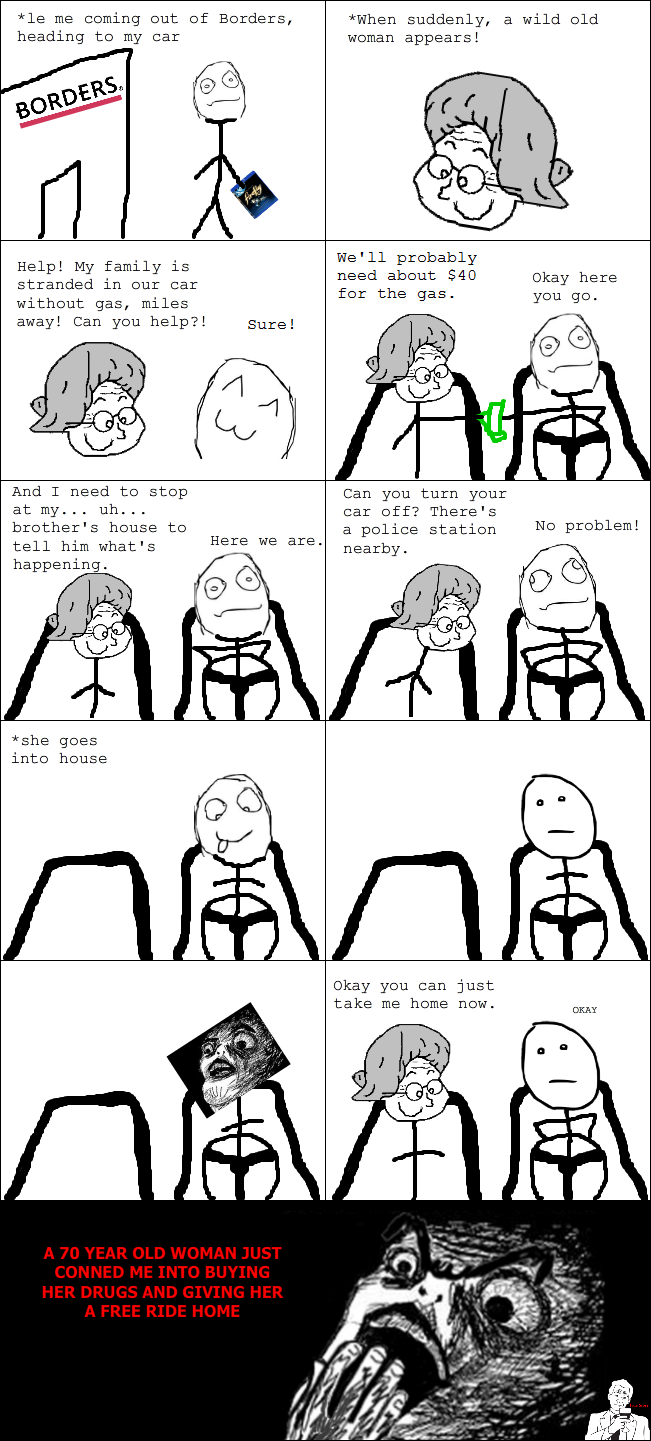 The Last Time I Help a Stranger [First Rage Comic] :) Memedroid