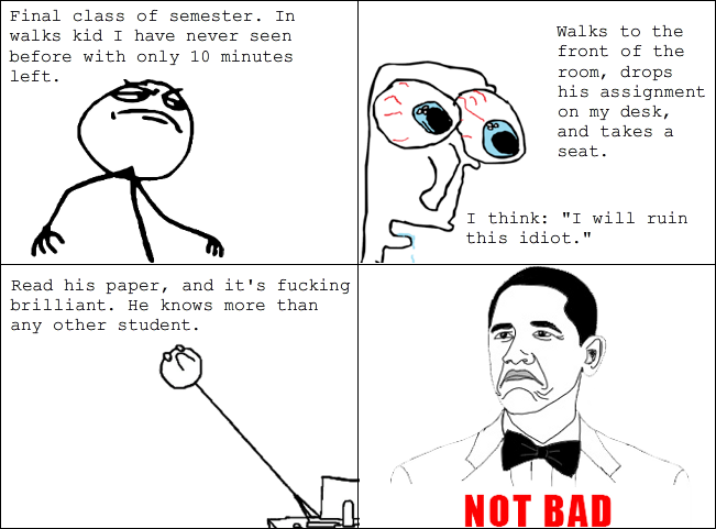 The Smartest Slacker (professor rage) :) Memedroid