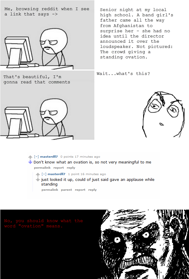 Stupid redditor rage :) Memedroid