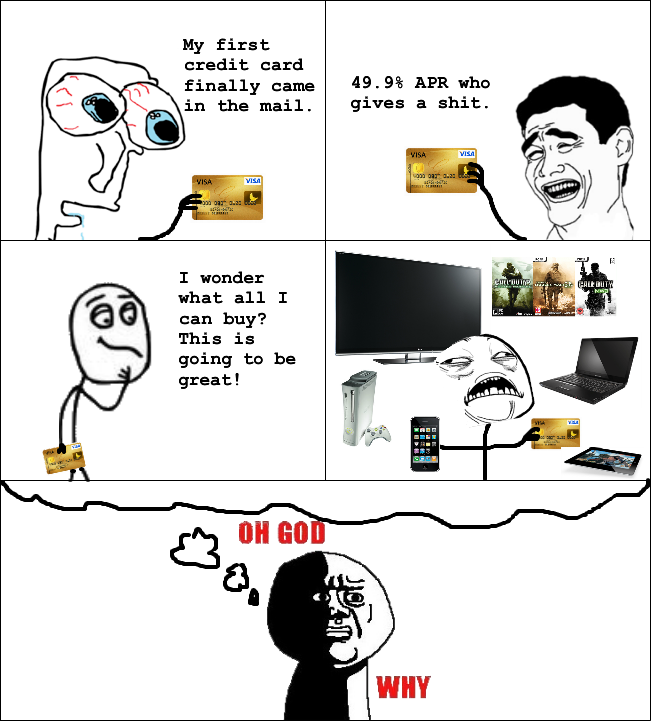 My first credit card :) Memedroid