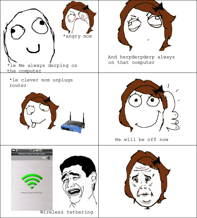 That's what 3G is for :) Memedroid