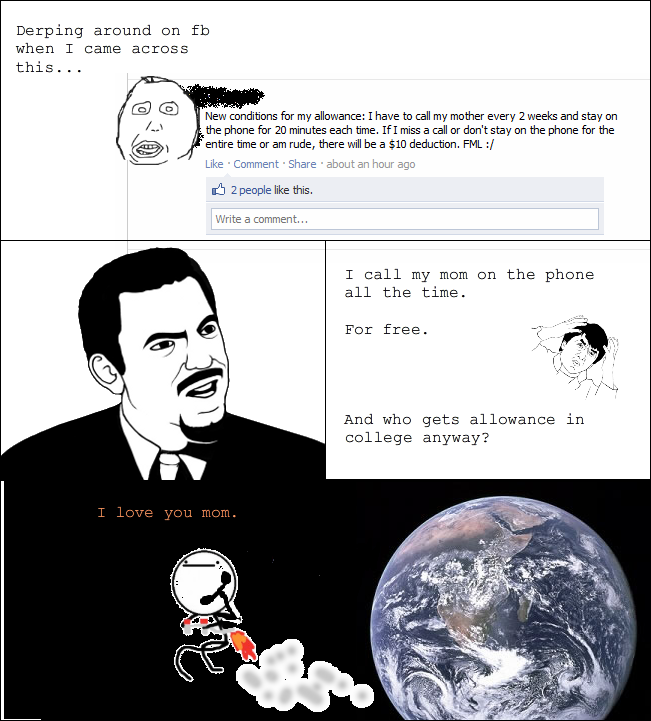 I will always call my mom. :) Memedroid