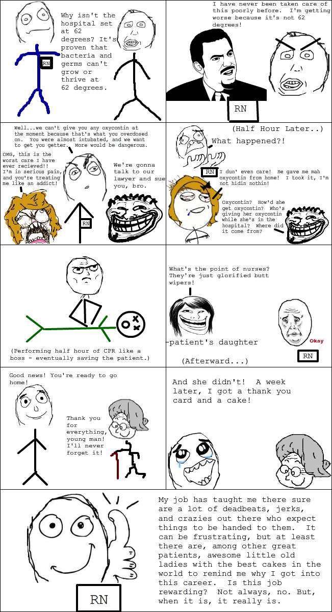 Nursing Rage - A Tale of Addicts, Idiots, and Old Ladies :) Memedroid