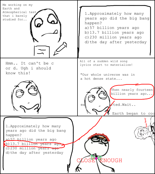 Needless to say, I still did bad on the test. :) Memedroid