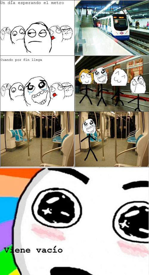 Esperando el metro :) Memedroid