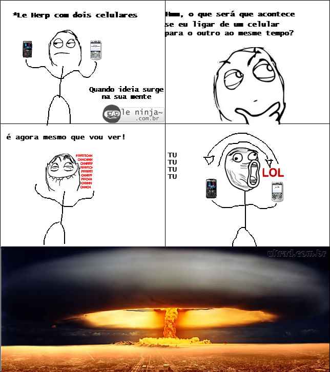 dois celulares :) Memedroid