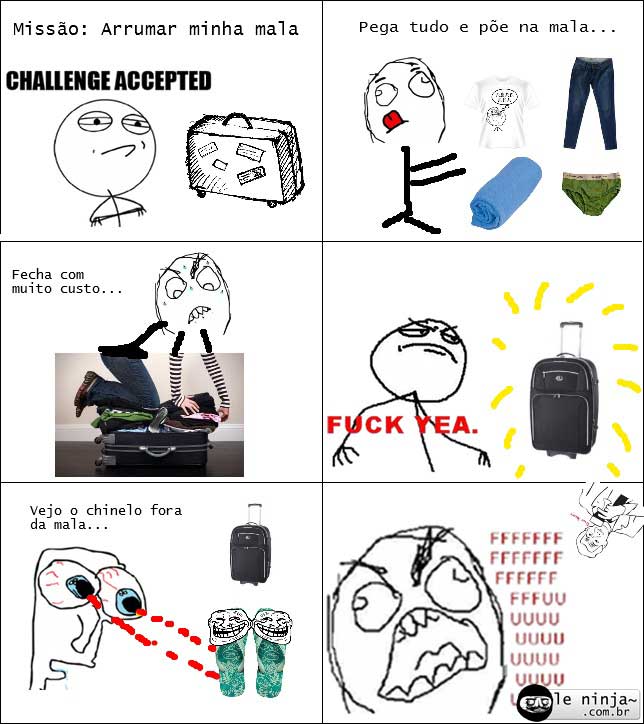 arrumando as malas :) Memedroid