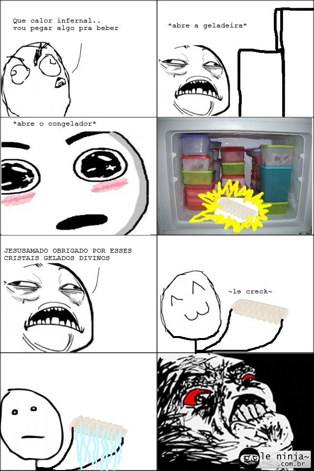 formas de gelo cretinas :) Memedroid