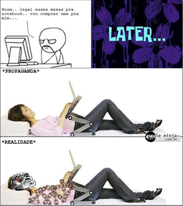 mesa para notebook :) Memedroid