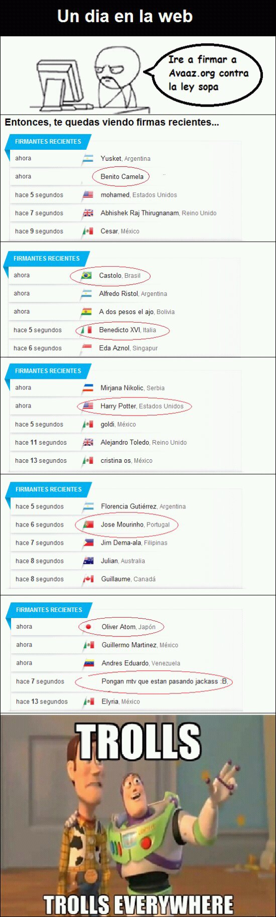 Trolls. Trolls everywhere - Meme subido por IMatagus :) Memedroid