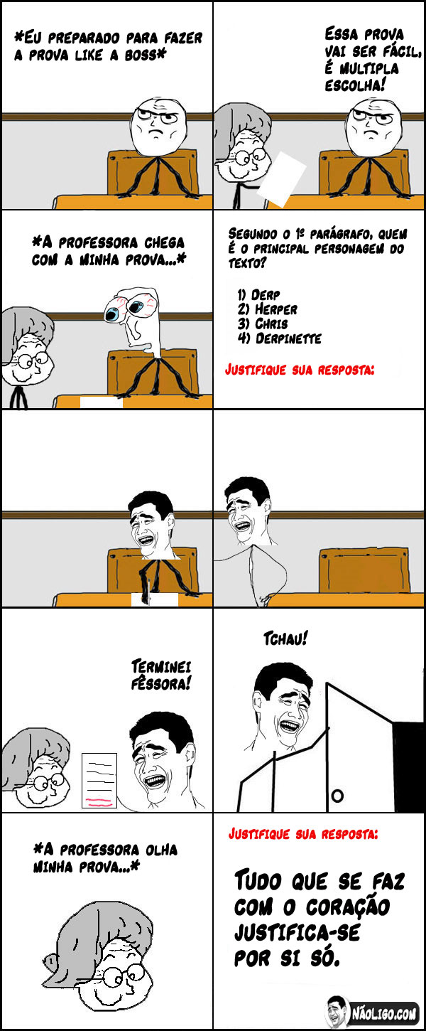 Justifique sua resposta - Meme by Lucas94 :) Memedroid