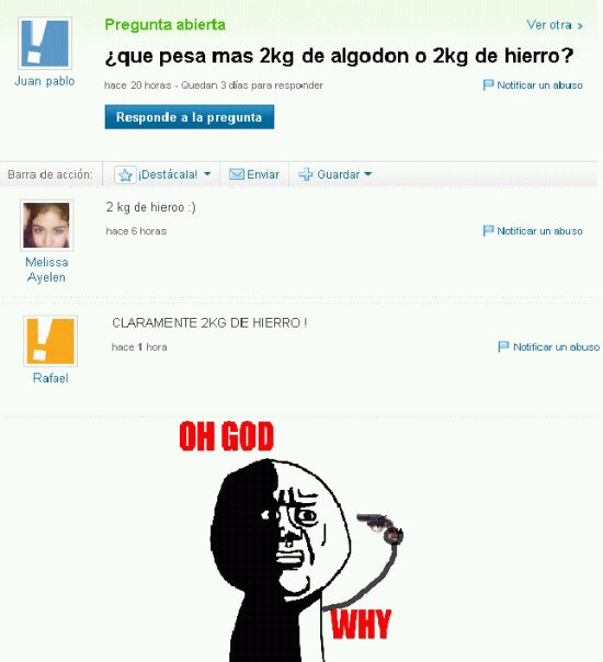 why not - Meme subido por misael_f :) Memedroid