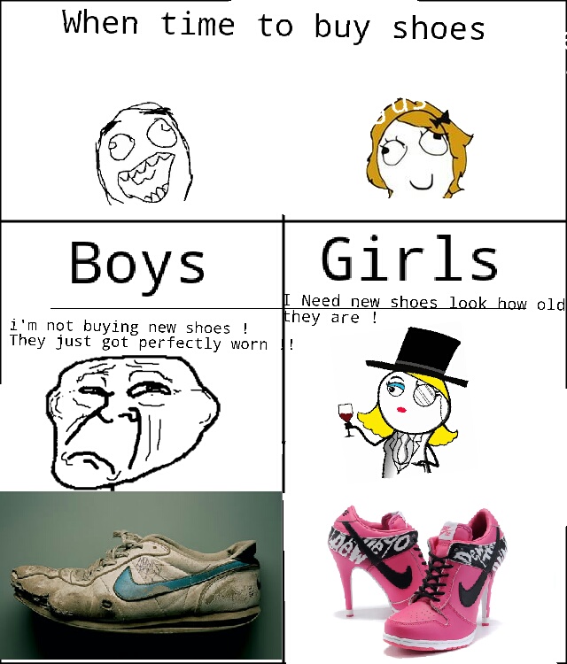 the shoe diffrent - Meme by hampe979 :) Memedroid