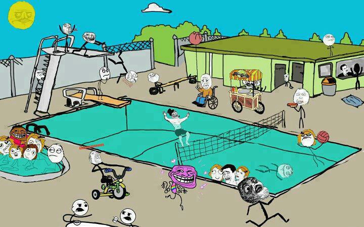 en la alberca - Meme subido por venomeme :) Memedroid