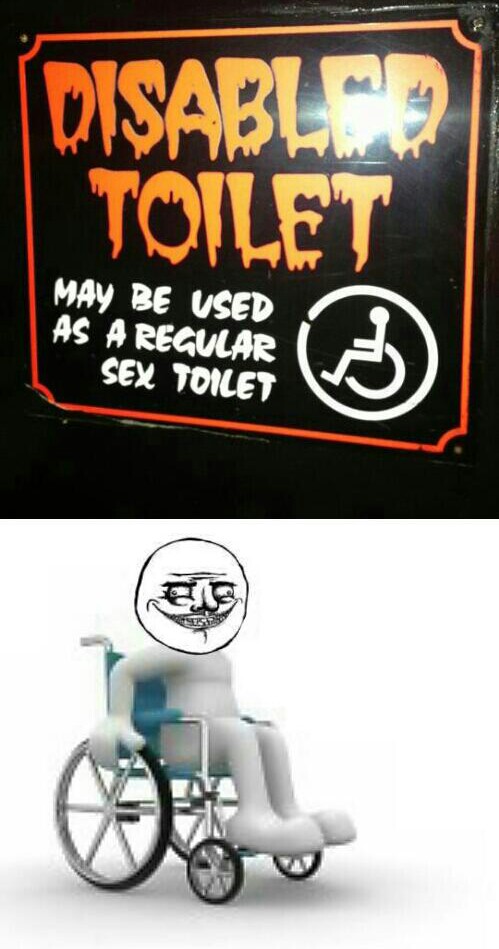Rules For Using Disabled Toilets - Meme subido por Rubysaurus :) Memedroid