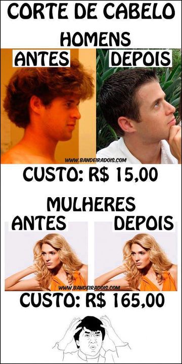 Corte de cabelo - Meme by Rafaelwolverine :) Memedroid