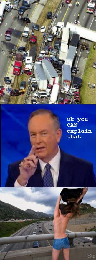 huge car pile up - Meme by chrisXchrist :) Memedroid