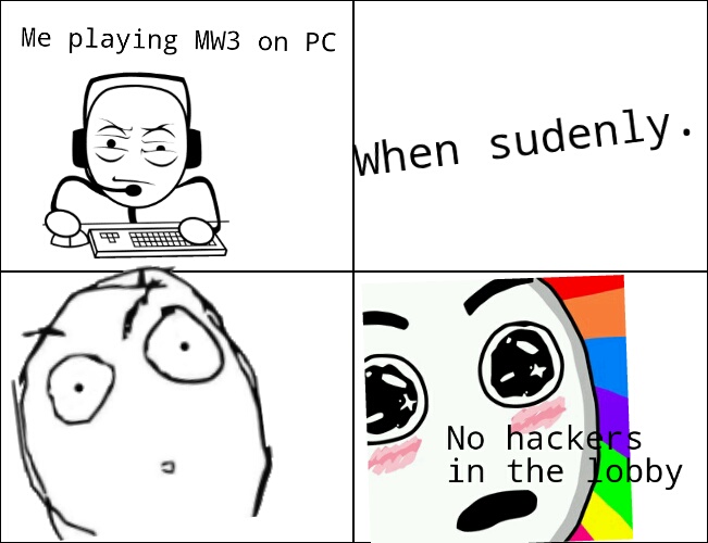 No hackers in MW3 - Meme subido por Yandex :) Memedroid