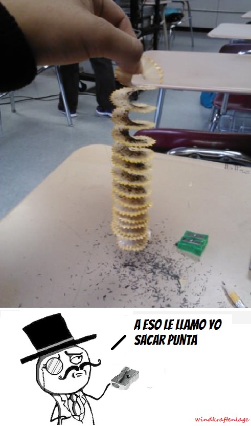eso es sacar punta - Meme subido por ariadna1998 :) Memedroid