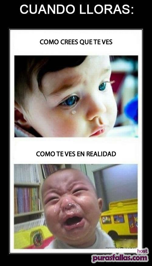 Cuando lloras - Meme subido por rhomer :) Memedroid
