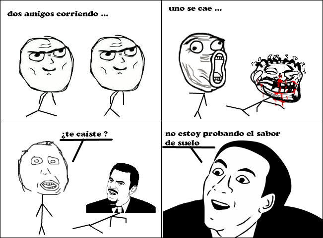 Â¿te caiste? - Meme subido por rafax2001 :) Memedroid