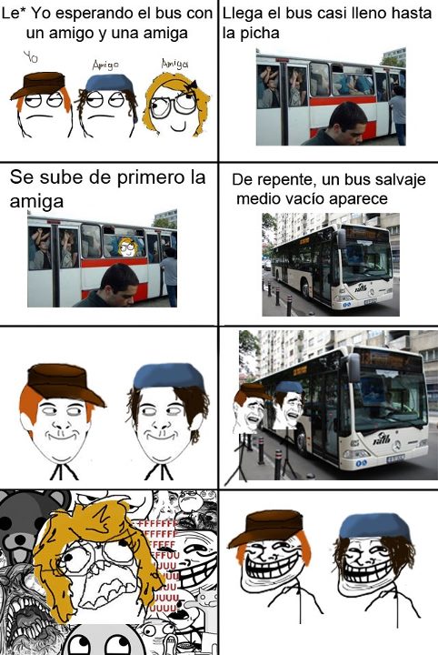 en la parada d buses - Meme subido por paulomv :) Memedroid