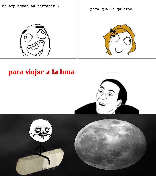 viaje a la luna - Meme subido por ezio1205 :) Memedroid