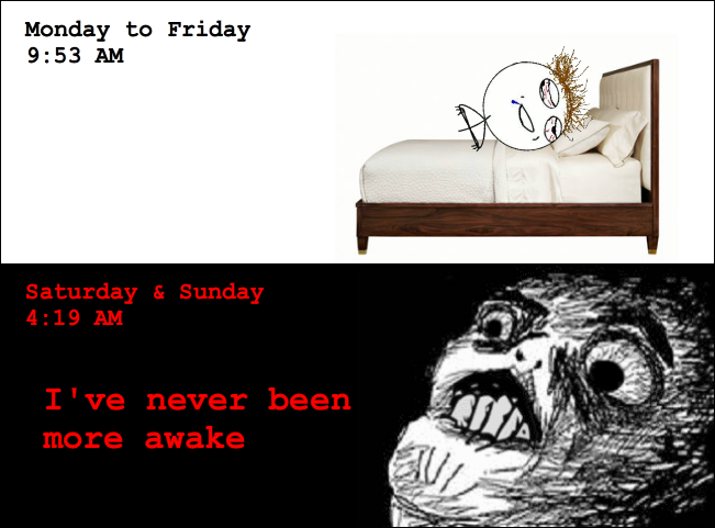 weekends sleep - Meme by limon99vette :) Memedroid