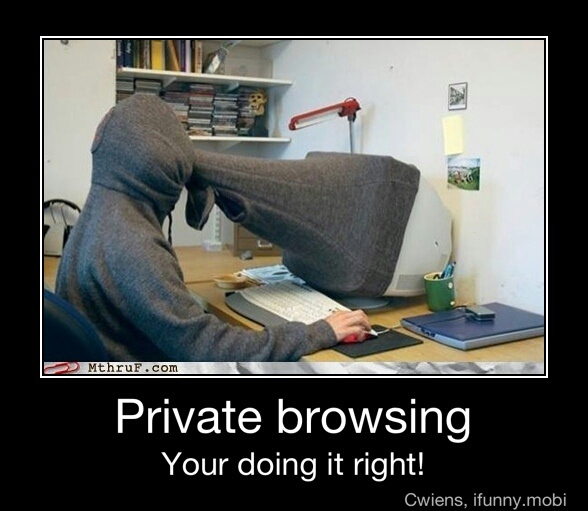 Private browsing - Meme by Santoslaguna :) Memedroid