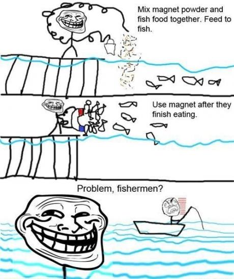 Troll level: Fishing - Meme by mcool135 :) Memedroid