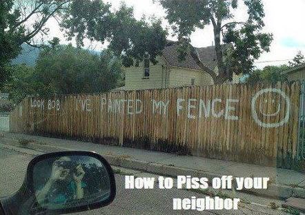 Finally painted the fence!! - Meme subido por IvyMcCarthy :) Memedroid