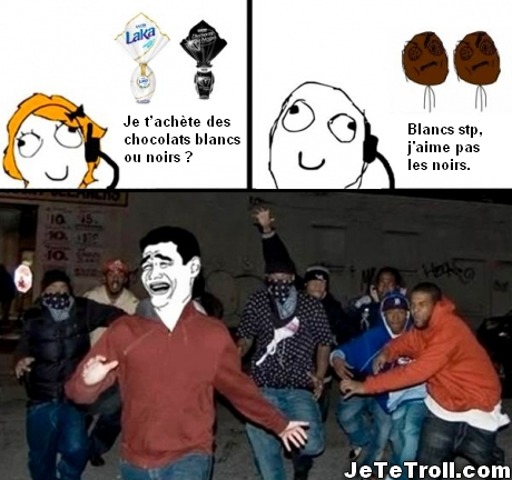 noire ou blanc ? - Meme subido por geutyr :) Memedroid