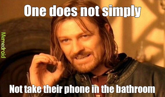 bathroom phone - Meme by imaeatyocookies :) Memedroid
