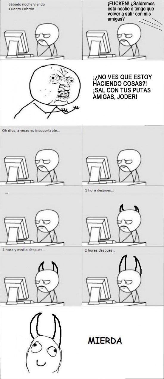 Cuernos - Meme by GhostTomy :) Memedroid