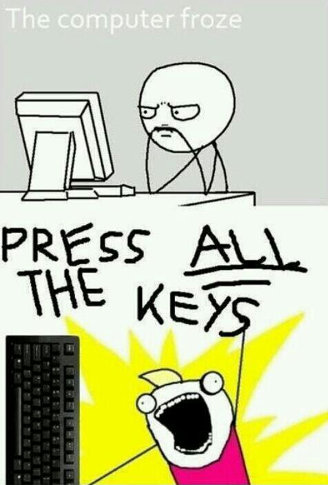 Frozen computer :L - Meme by Coolkidhere :) Memedroid