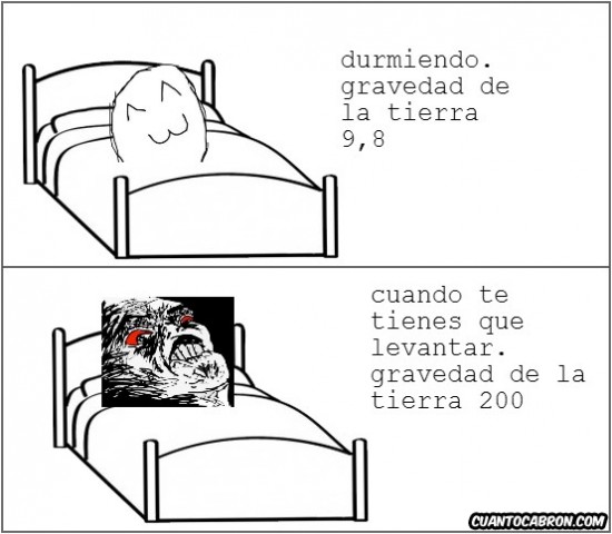Gravedad - Meme subido por ElMostacho :) Memedroid