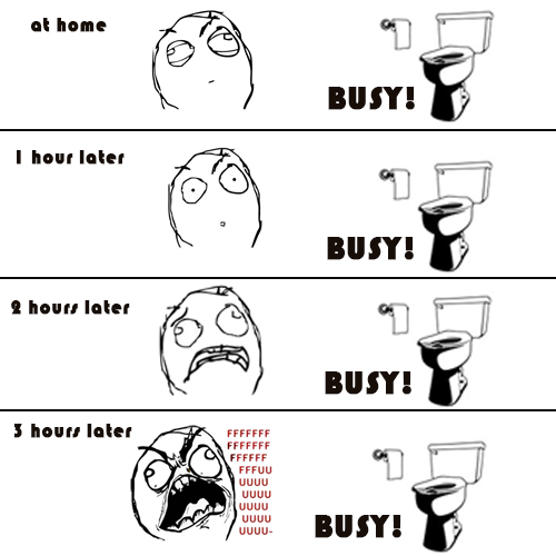 Busy toilet - Meme by gulka :) Memedroid